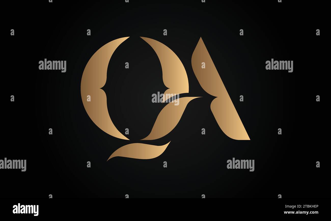 Qa initials logo hi-res stock photography and images - Alamy