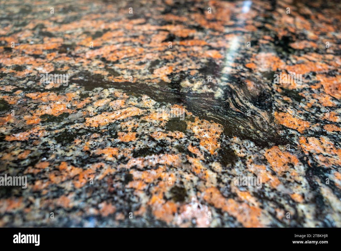 kitchen countertop made of granite and porcelain Stock Photo - Alamy