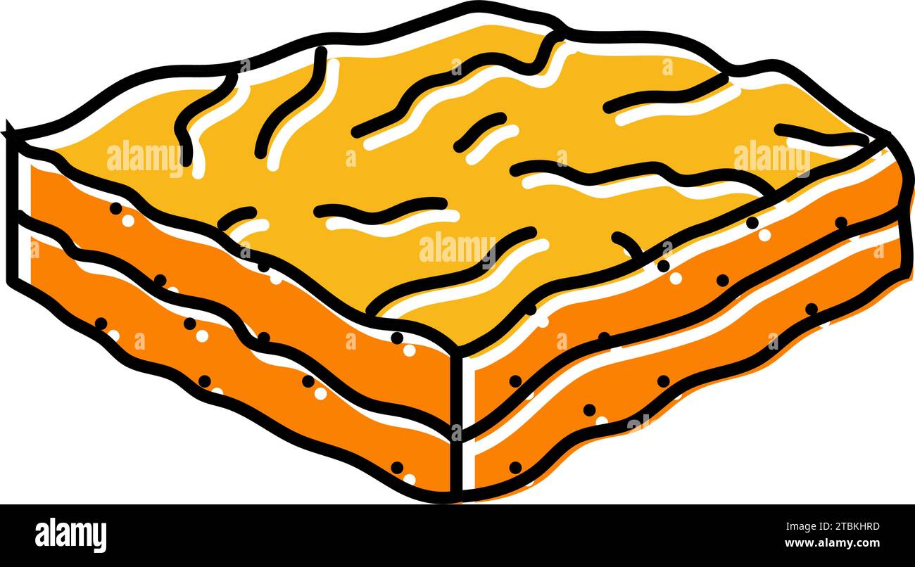 baklava pastry turkish cuisine color icon vector illustration Stock ...