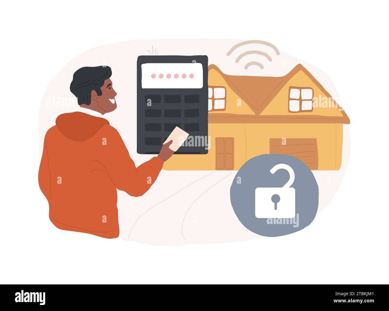 Physical information security background Stock Vector Images - Alamy