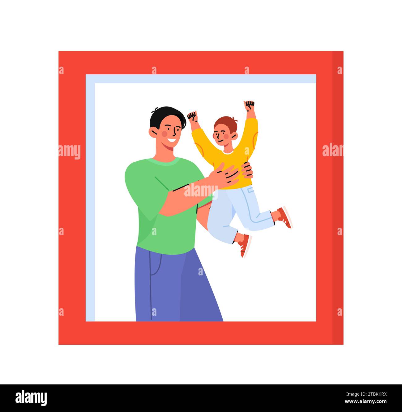 Old family photo in Stock Vector Images - Alamy