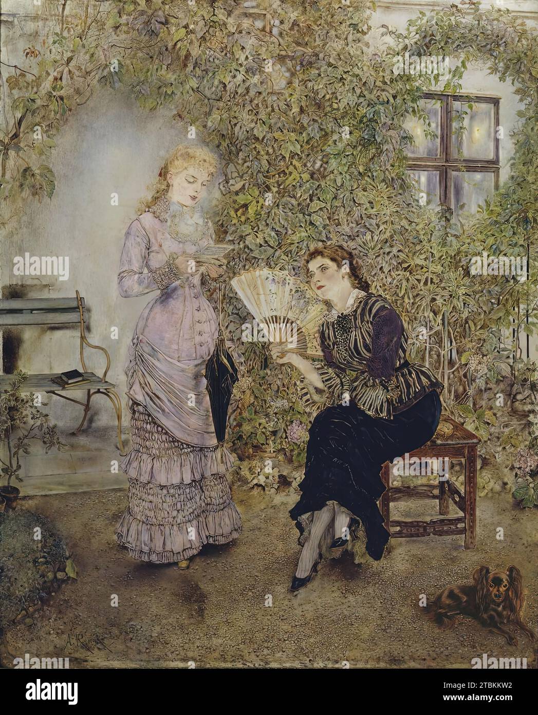 The girlfriends, 1880/1882 Stock Photo - Alamy