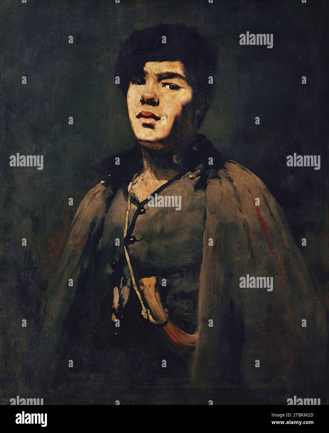 Oil painting young shepherd hi-res stock photography and images - Alamy