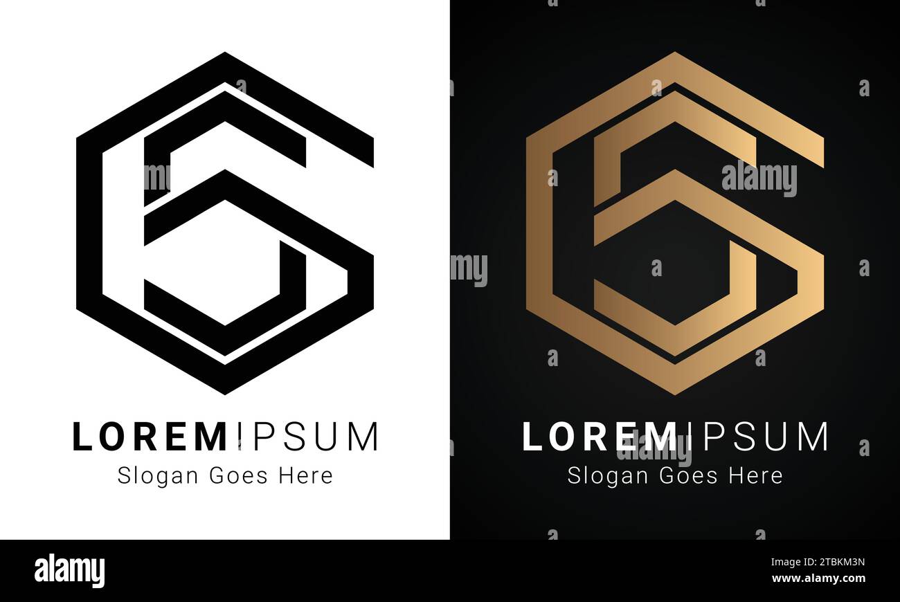 Luxury Initial SG or GS Monogram Text Letter Logo Design Stock Vector Image & Art - Alamy