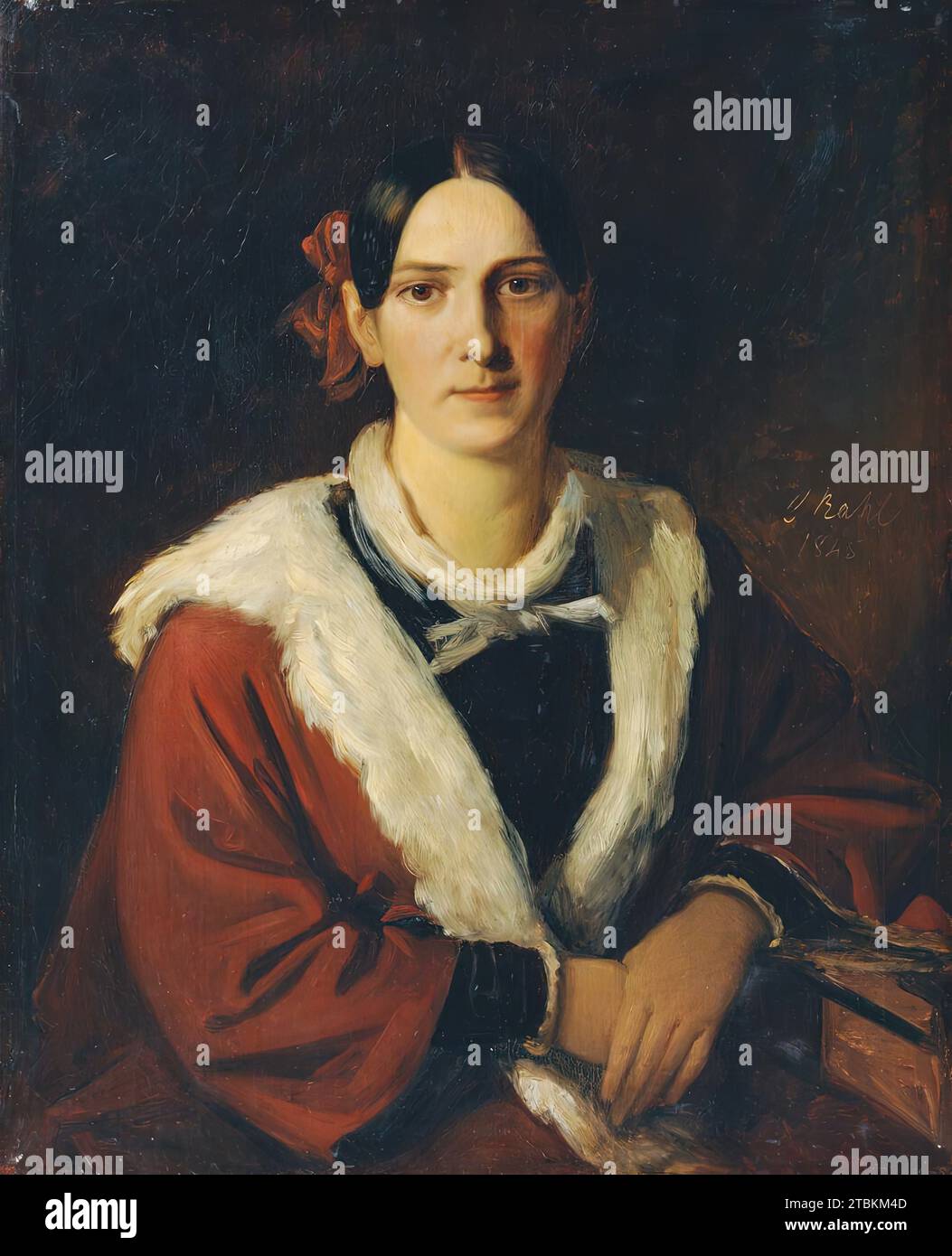 Luise von Schwind, the wife of the painter Moritz von Schwind, 1845 ...