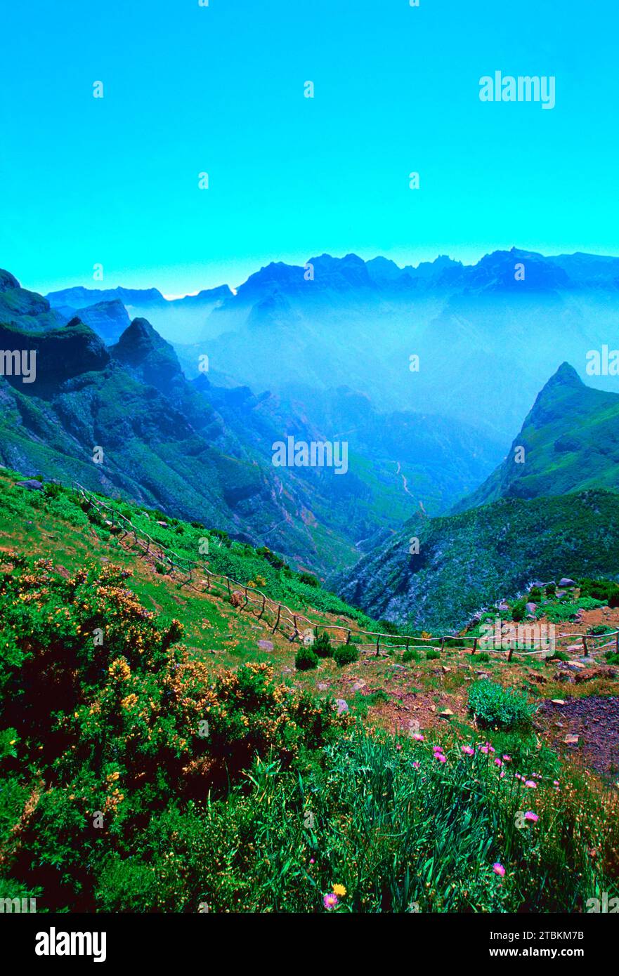 Pico Aero MAdiera with mists Stock Photo - Alamy