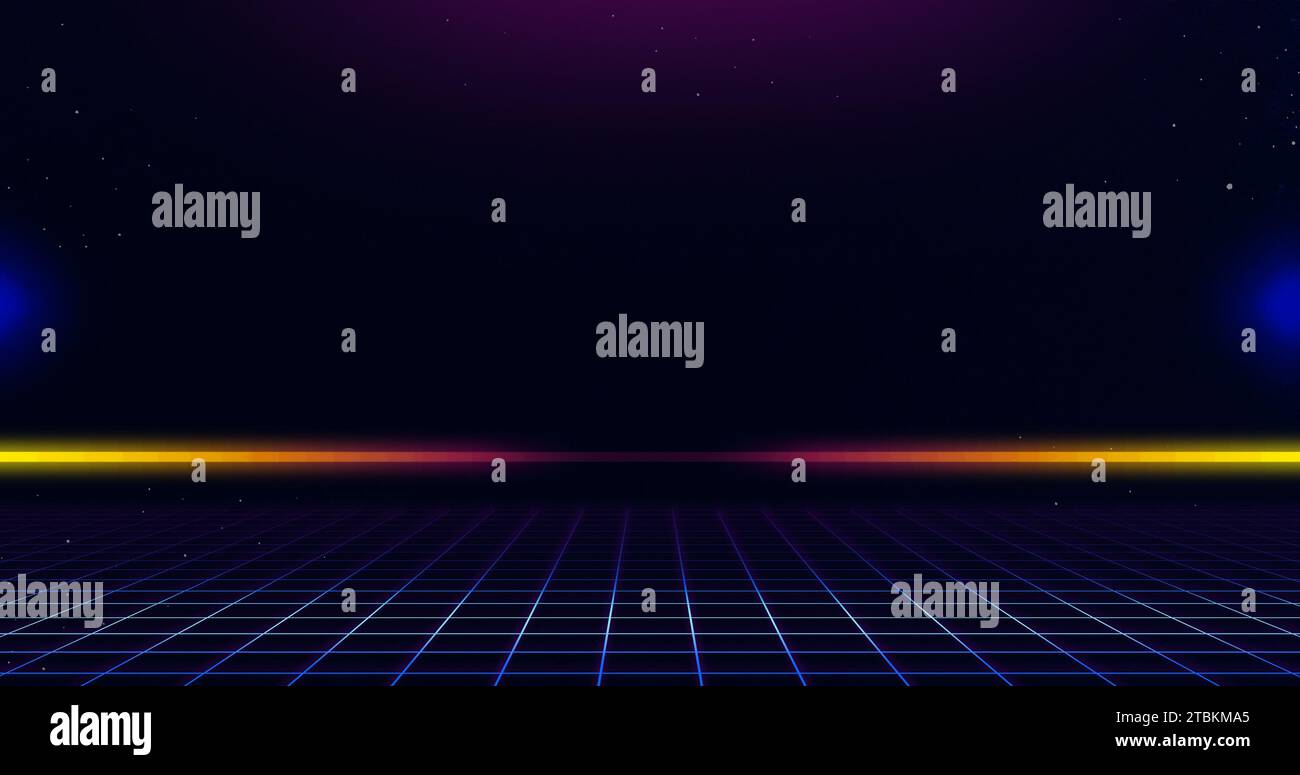 Retro 80s sci-fi futuristic style background. Vector retro futuristic ...