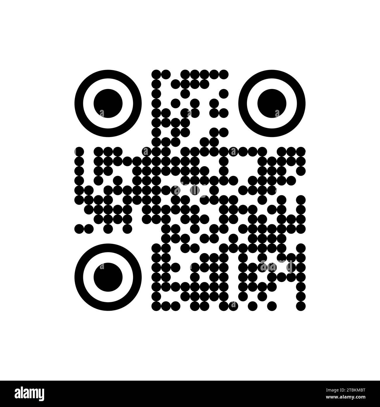 Vector QR code sample for smartphone scanning isolated on white ...