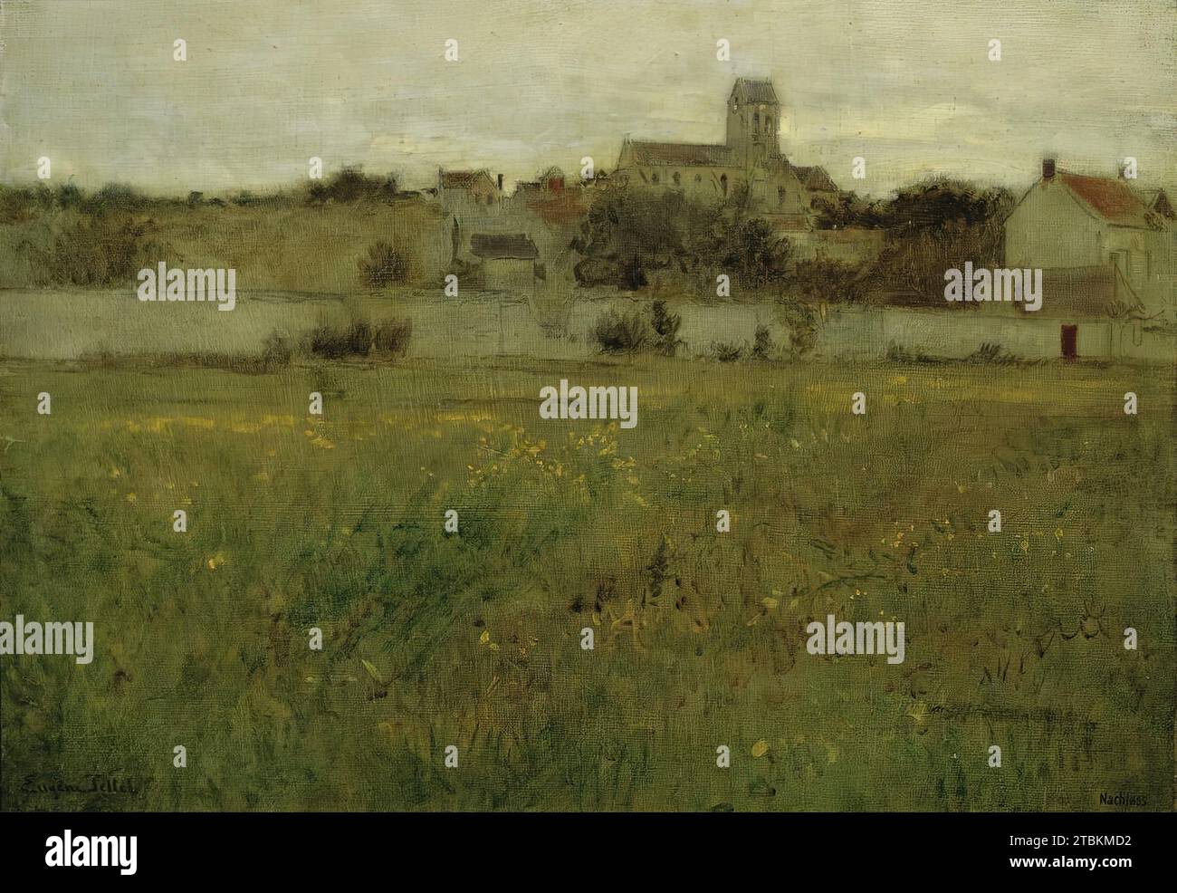 View of Auvers-sur-Oise, c1894 Stock Photo - Alamy