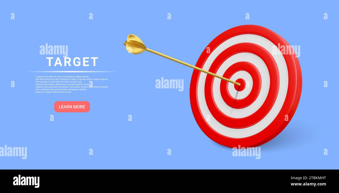 3d golden target Stock Vector Images - Alamy