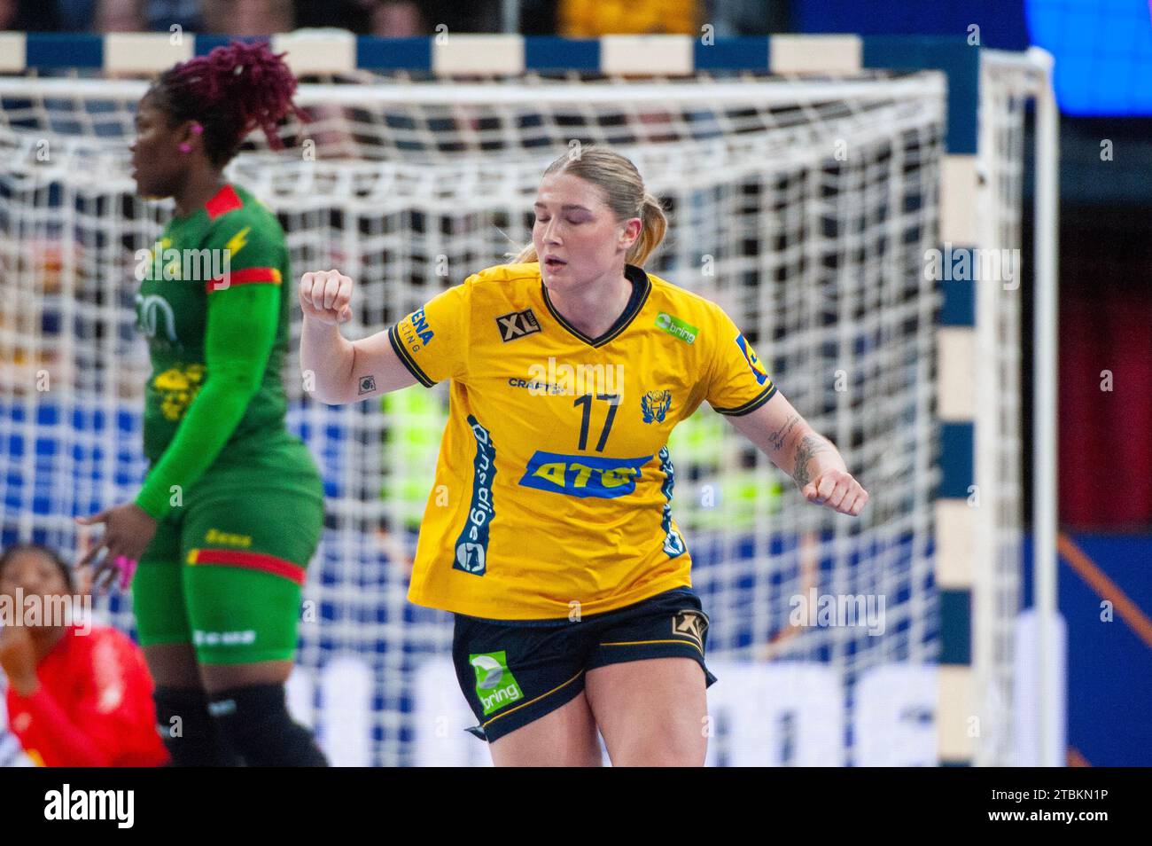 Gothenburg, Sweden. 7th Dec 2023. Nina Dano of Sweden celebrates during ...