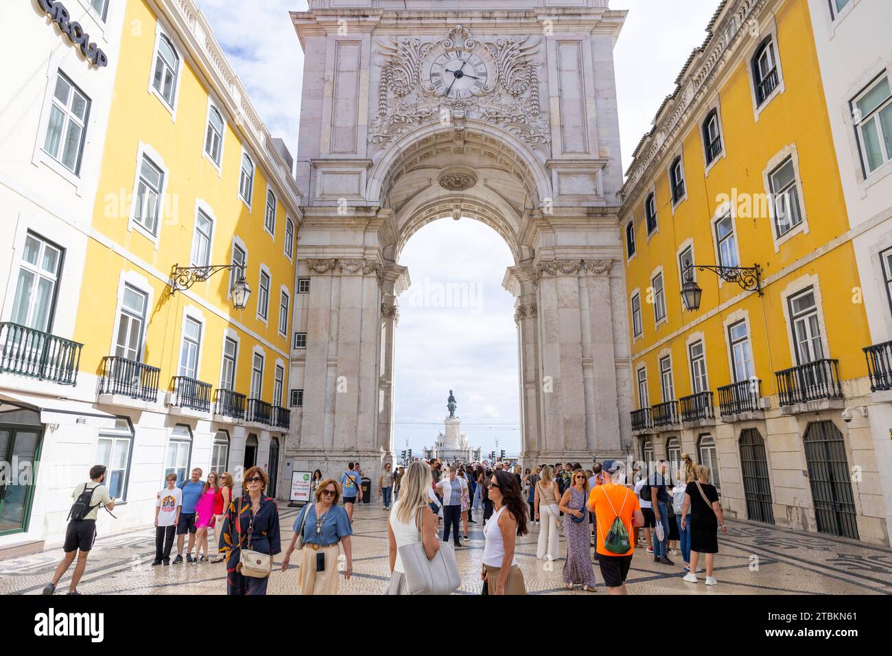 Lisboa, Portugal - 18.09.2023 The magnificent architecture in Rua ...