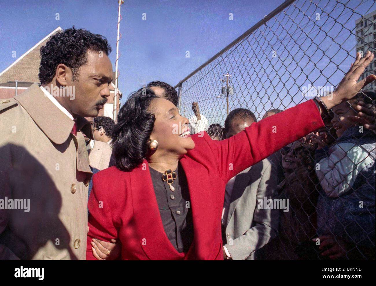 Jesse Jackson with Coretta Scott King on Martin Luther King Jr. day ...