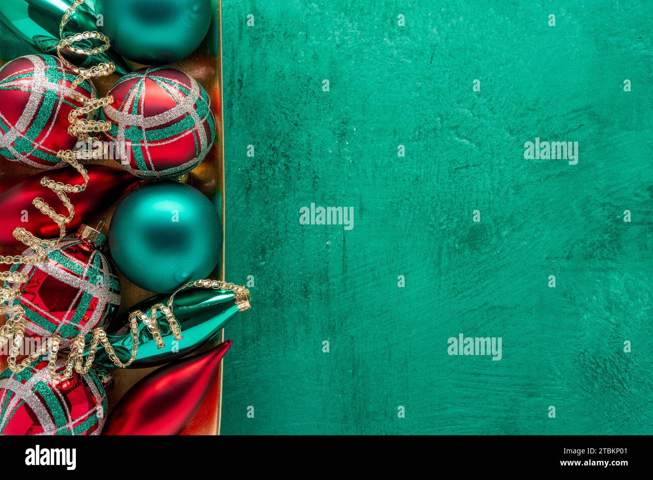 festive Christmas theme with textured background and red and green ...