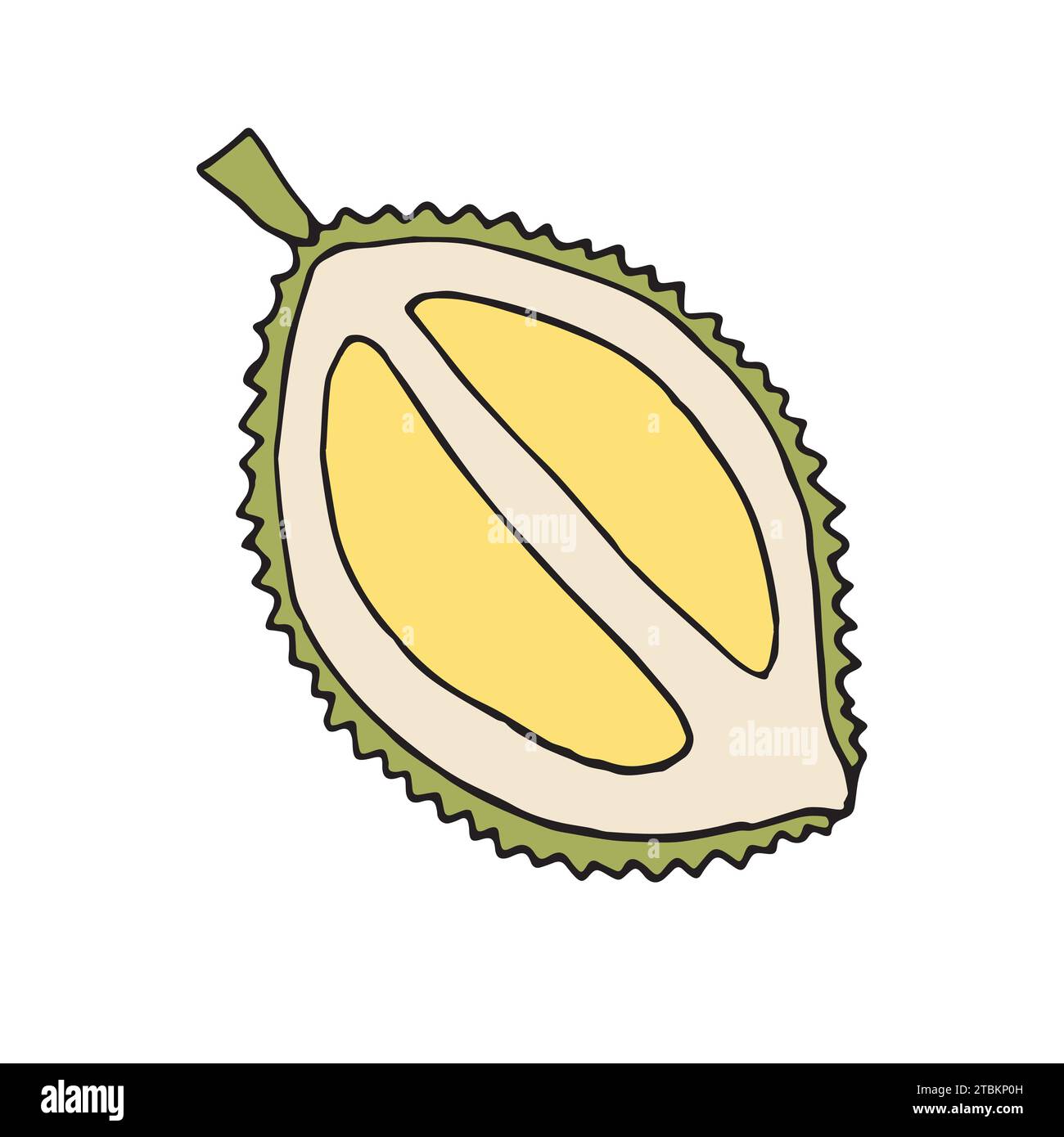Jackfruit durian Stock Vector Images - Alamy