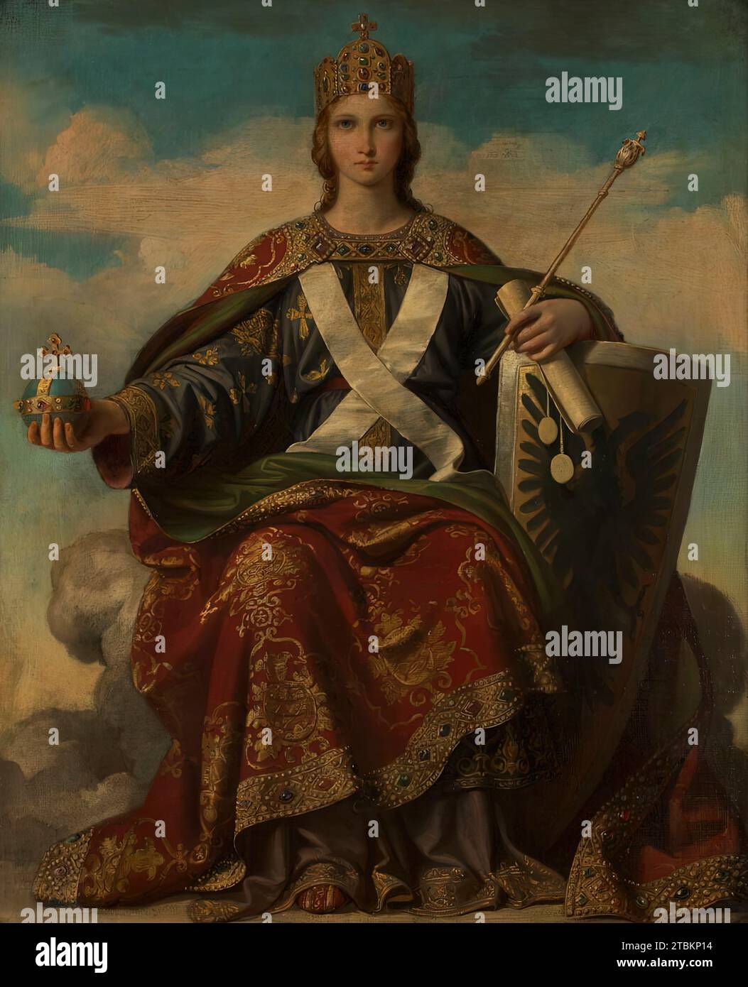 Allegory of power, 1859 Stock Photo - Alamy