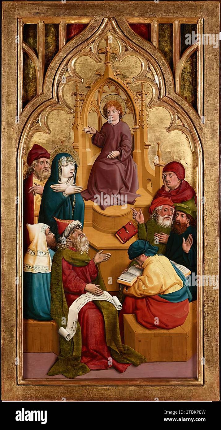 Twelve year old Jesus in the temple, c1445/1450 Stock Photo - Alamy