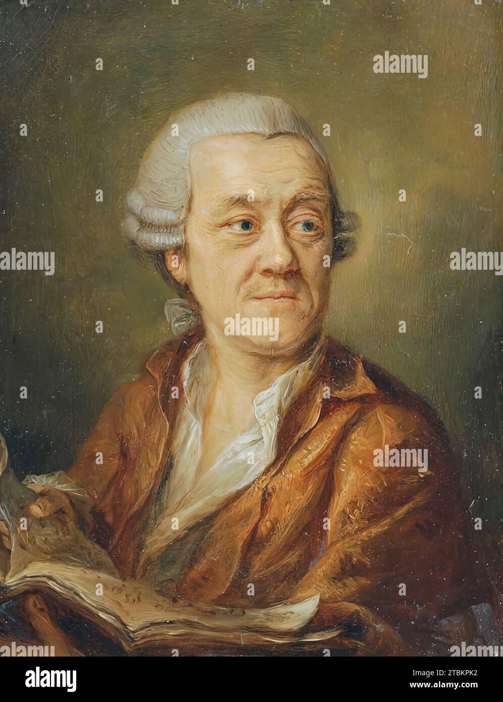 The Painter Martin Johann Schmidt, 1778. Leafing through an illustrated ...