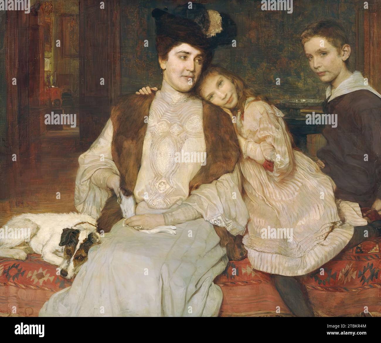 1900 oil painting family portrait hi-res stock photography and images ...