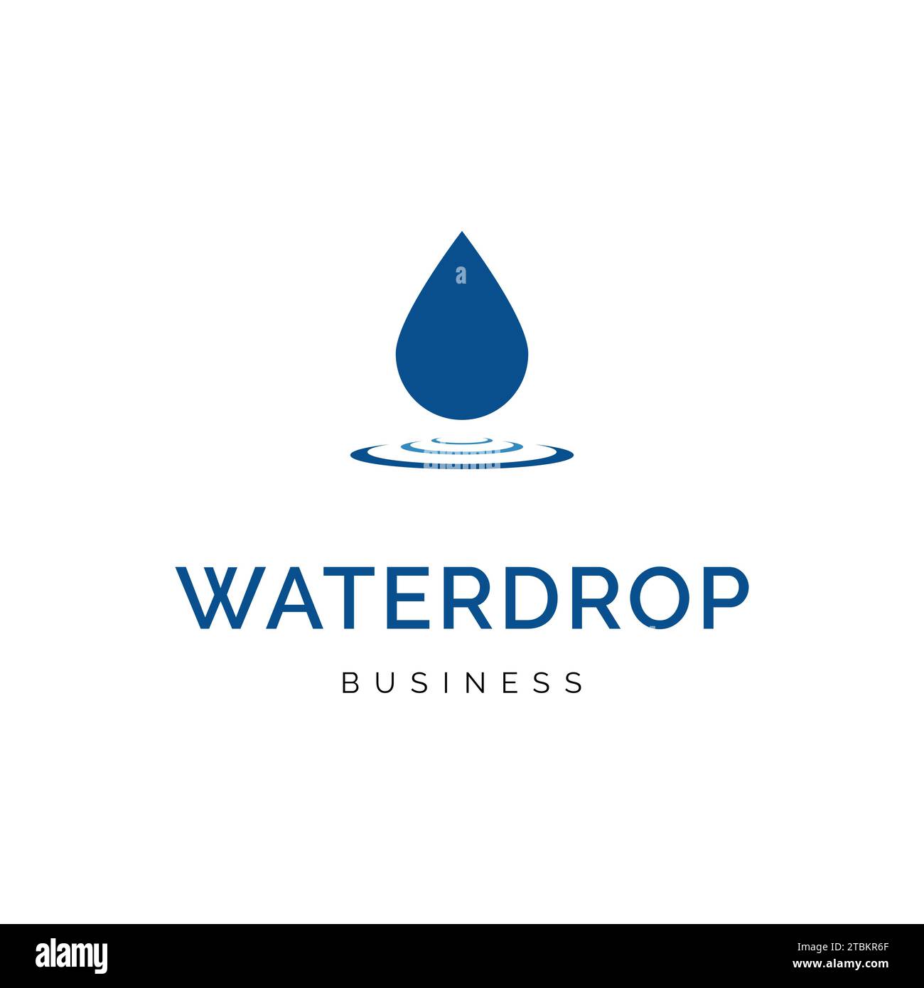 Raindrop logo template hi-res stock photography and images - Alamy