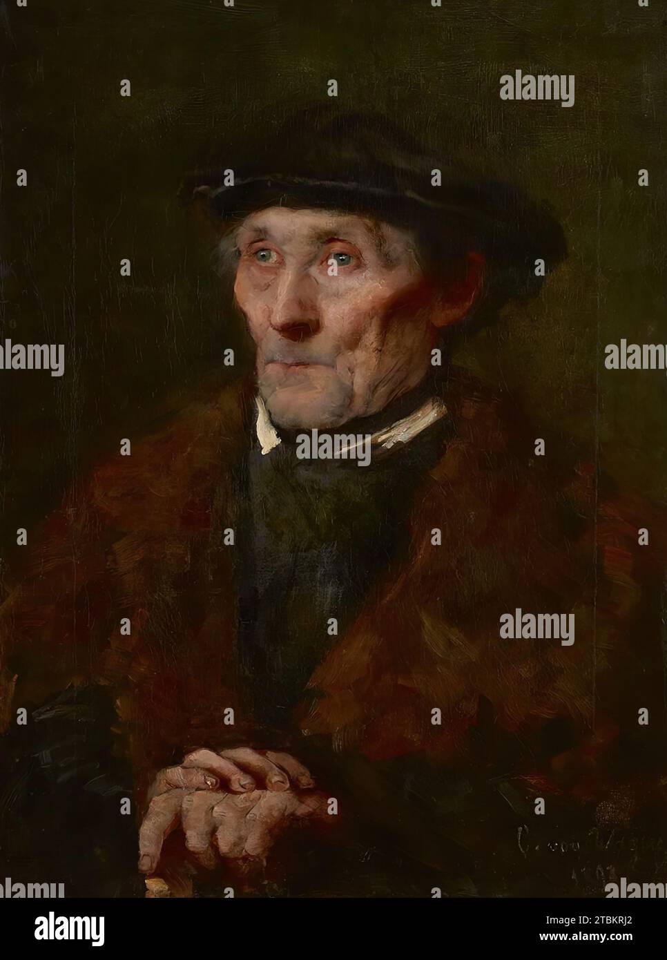 Portrait of an old man, 1893 Stock Photo - Alamy
