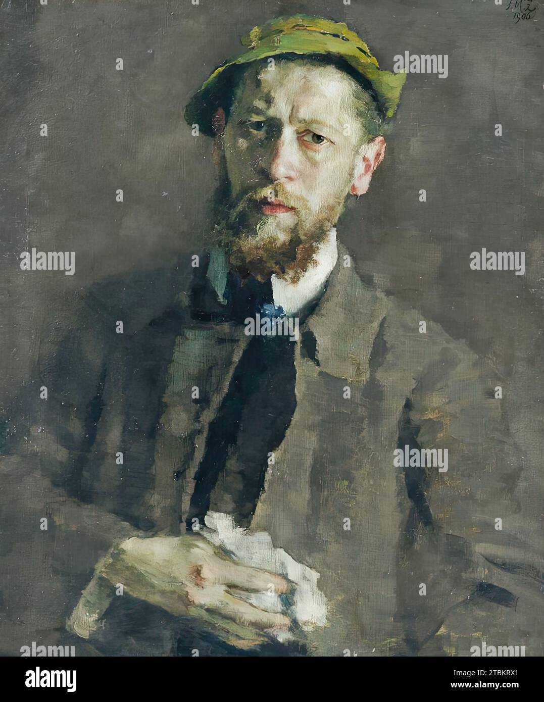 Self portrait with cap oil canvas hi-res stock photography and images ...