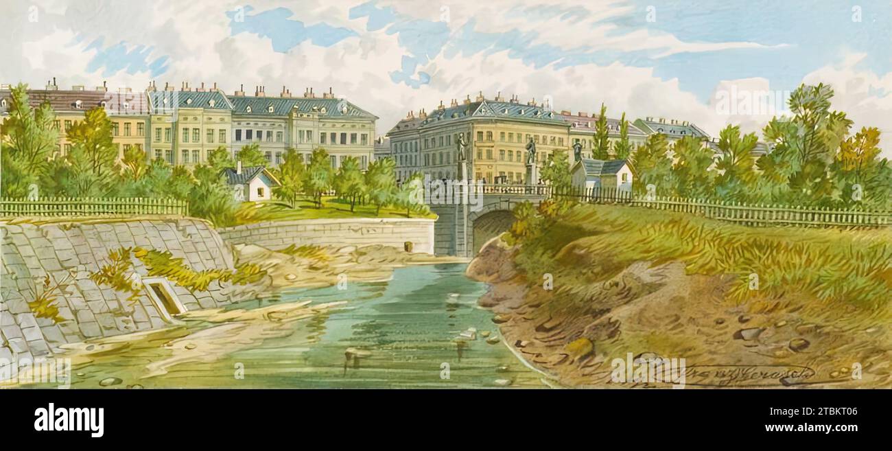 Vienna river embankment hi-res stock photography and images - Alamy