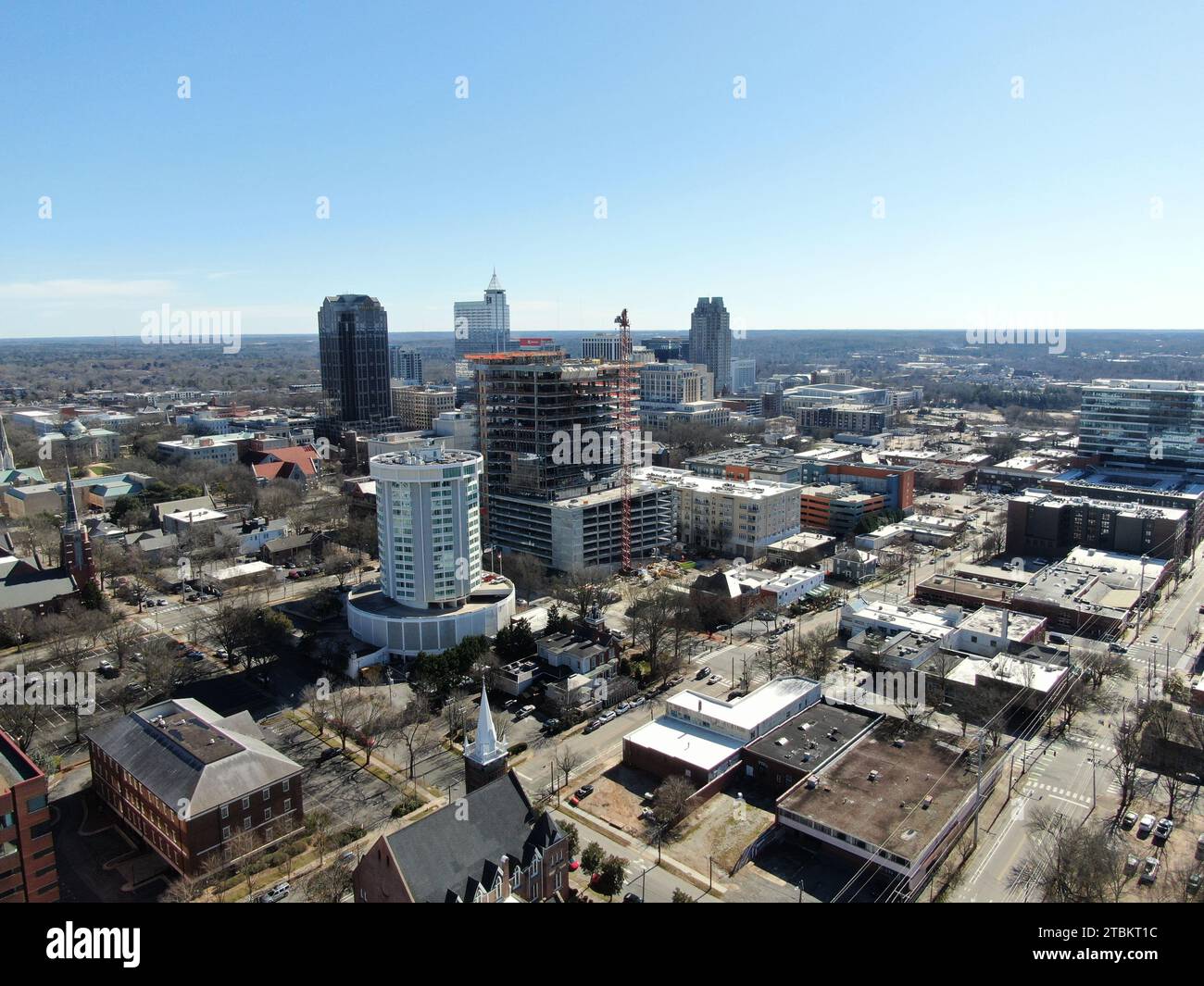 Drone photos of Raleigh North Carolina Stock Photo - Alamy