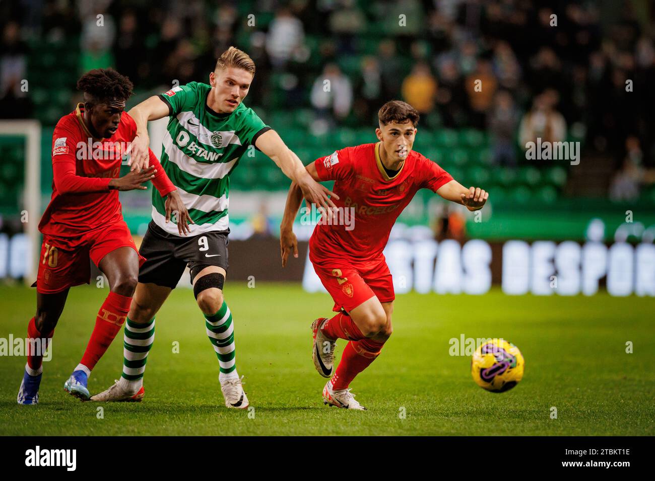 Viktor Gyokeres, Felix Correia, Ze Carlos during Liga Portugal 23/24 ...
