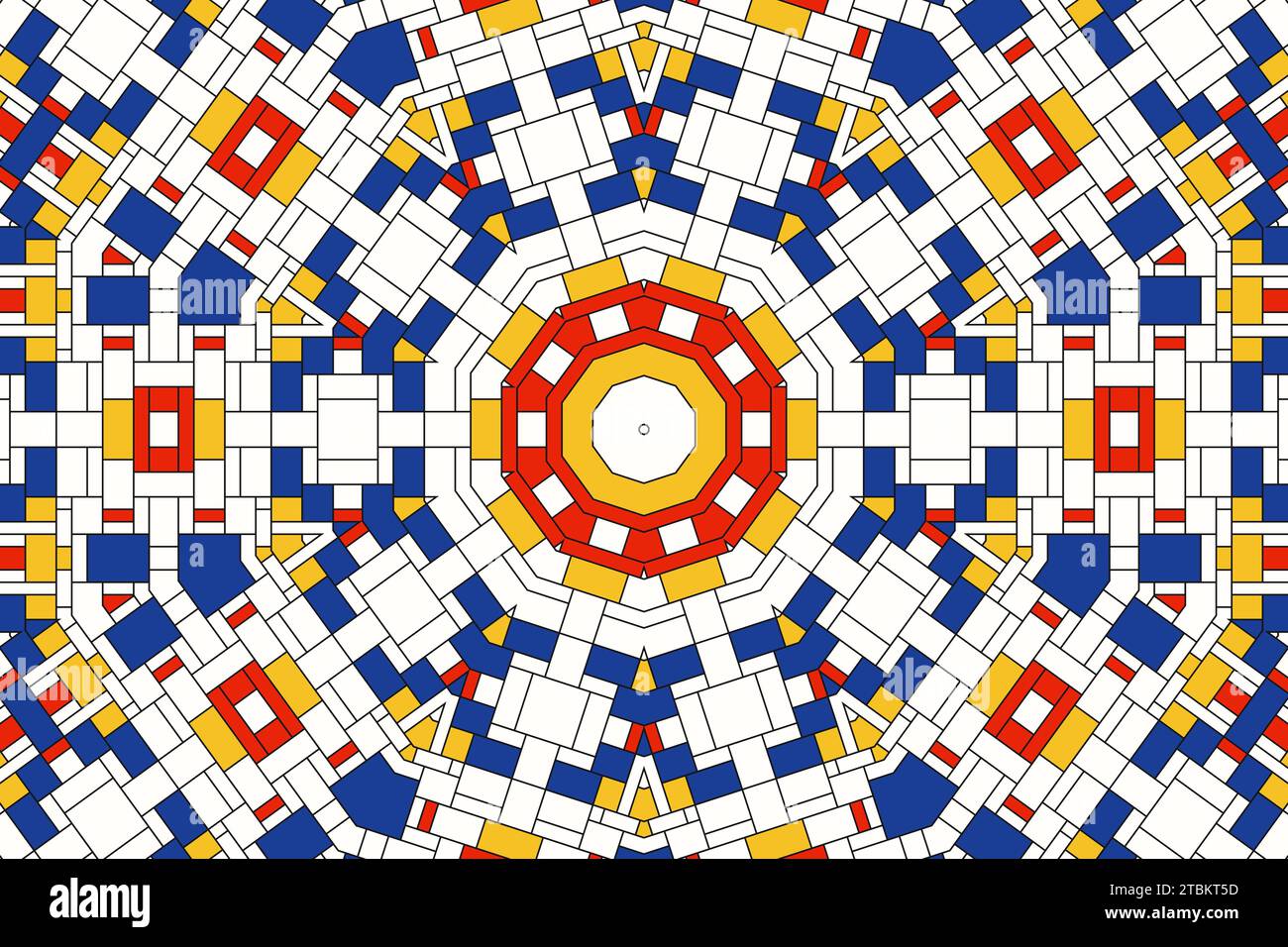 abstract digital art, symmetrical geometric colourful shapes colorful ...