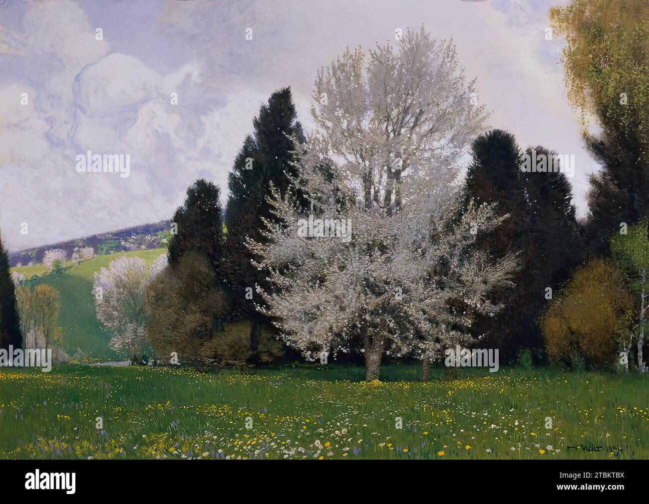 Spring in the Vienna Woods, 1909 Stock Photo - Alamy