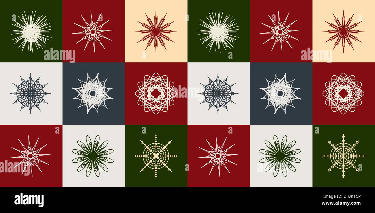 Seamless pink snowflake pattern hi-res stock photography and images - Alamy