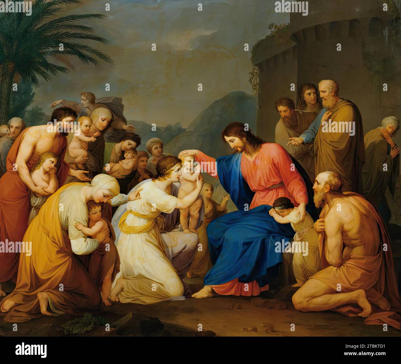 Let the little children come to me, 1814.Christ blesses children ...