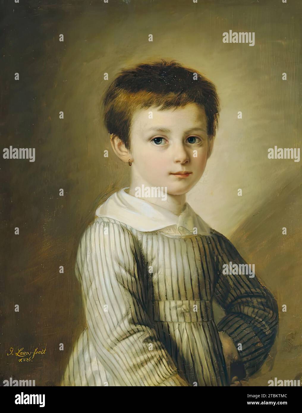 Boy portrait, 1826 Stock Photo - Alamy