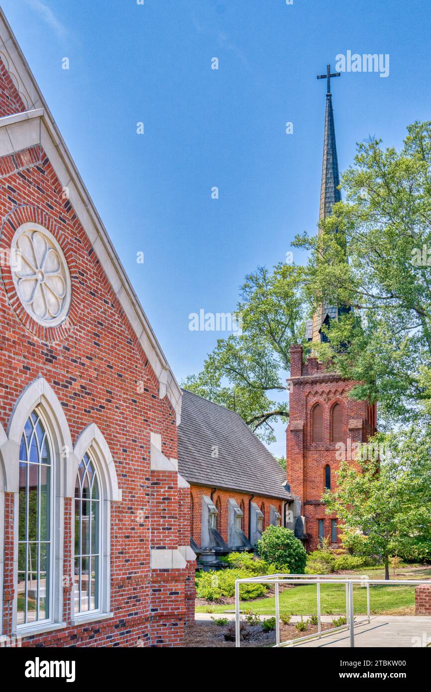 The historic St. Peter's Episcopal Church in Oxford, Mississippi Stock ...