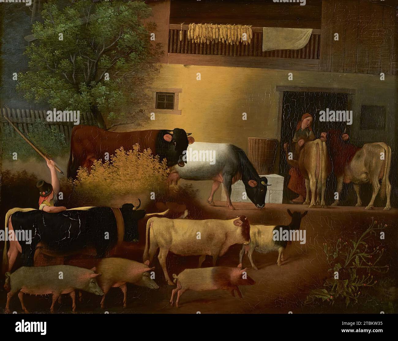 1840s woman on farm hi-res stock photography and images - Alamy