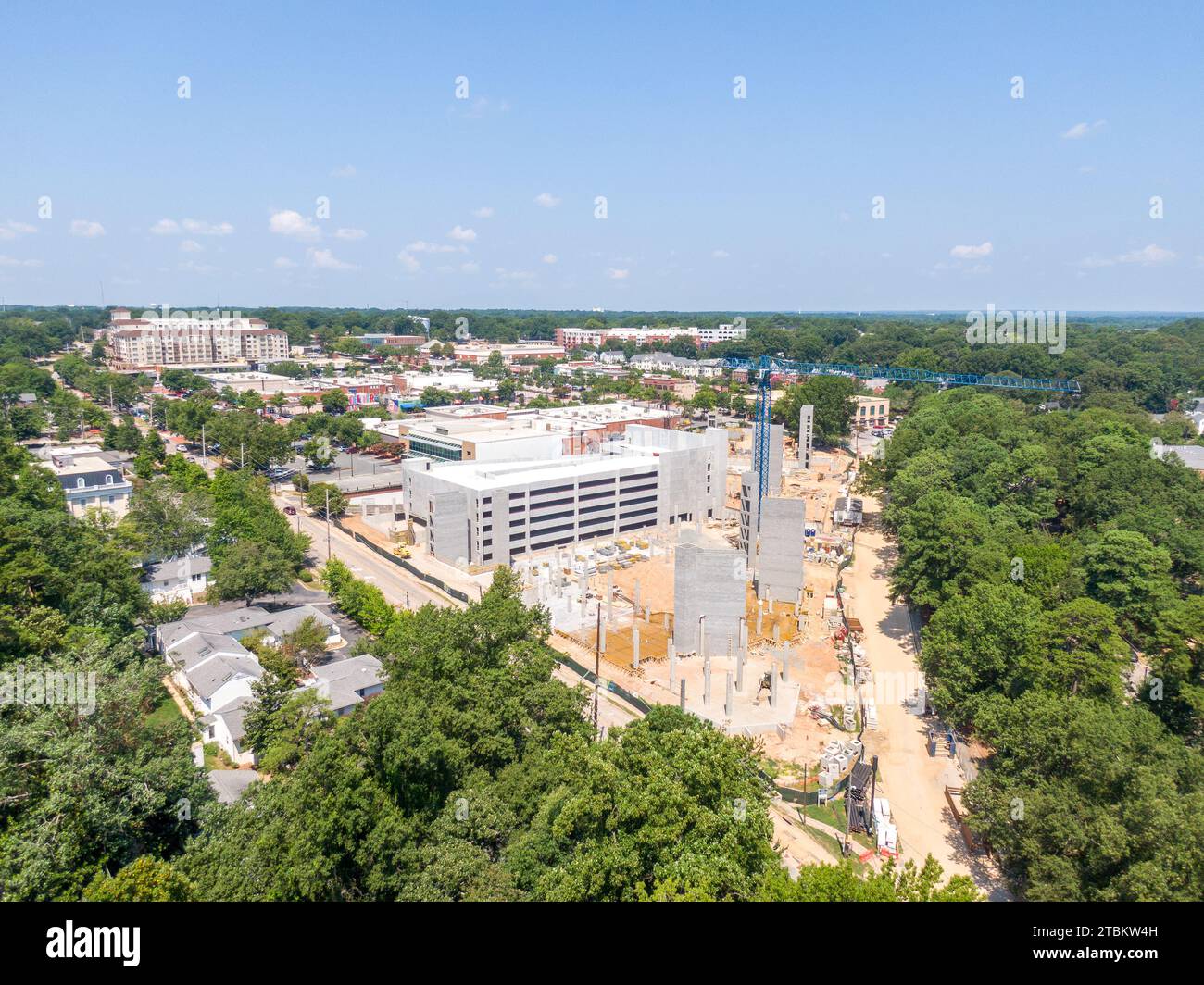 stock drone images of north hills in raleigh north carolina on a bright ...