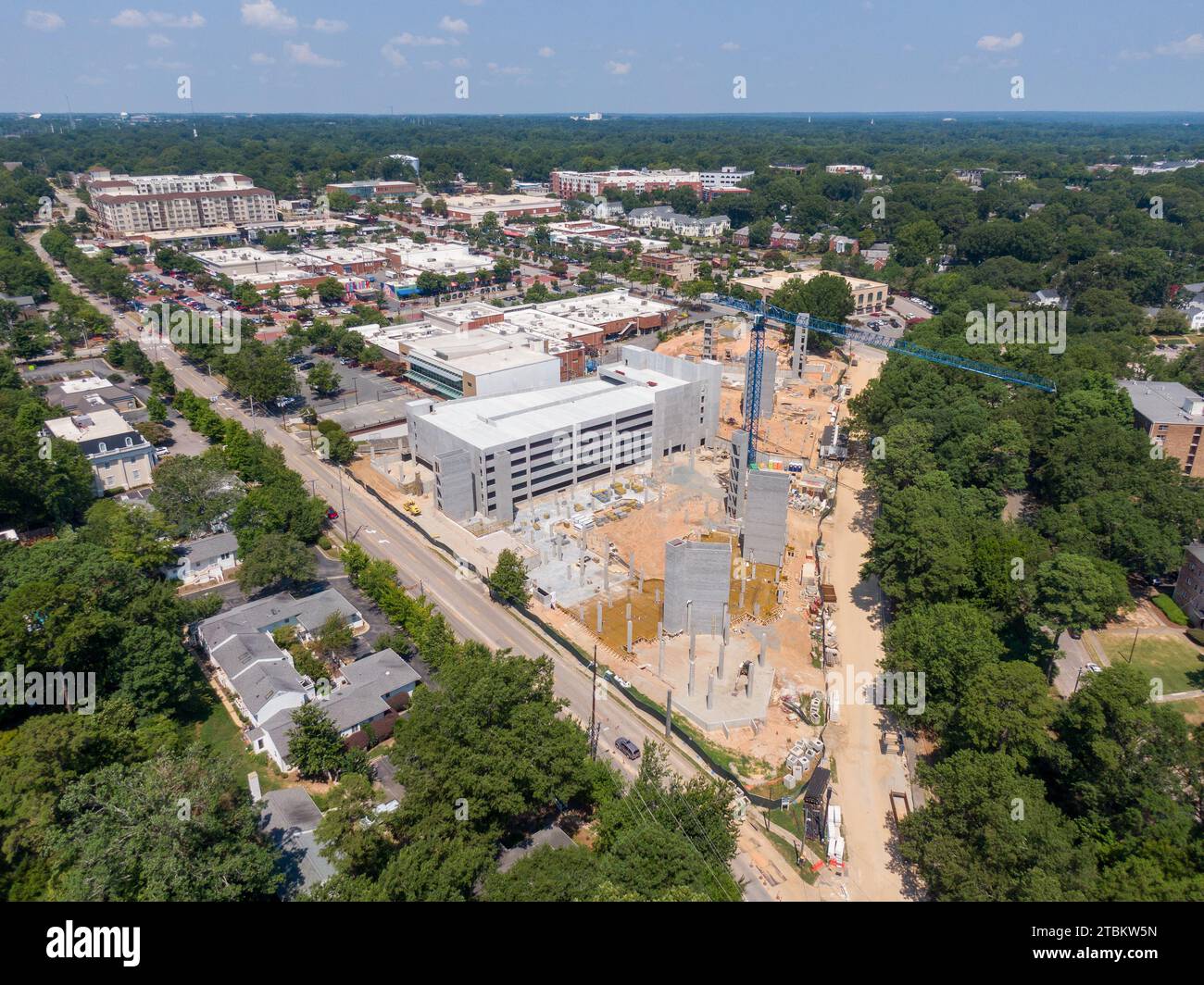 stock drone images of north hills in raleigh north carolina on a bright ...
