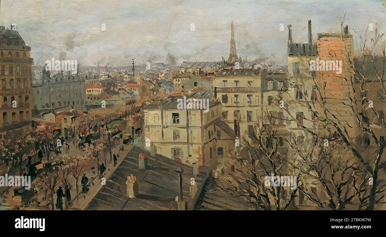 View of Paris, 1890 Stock Photo - Alamy