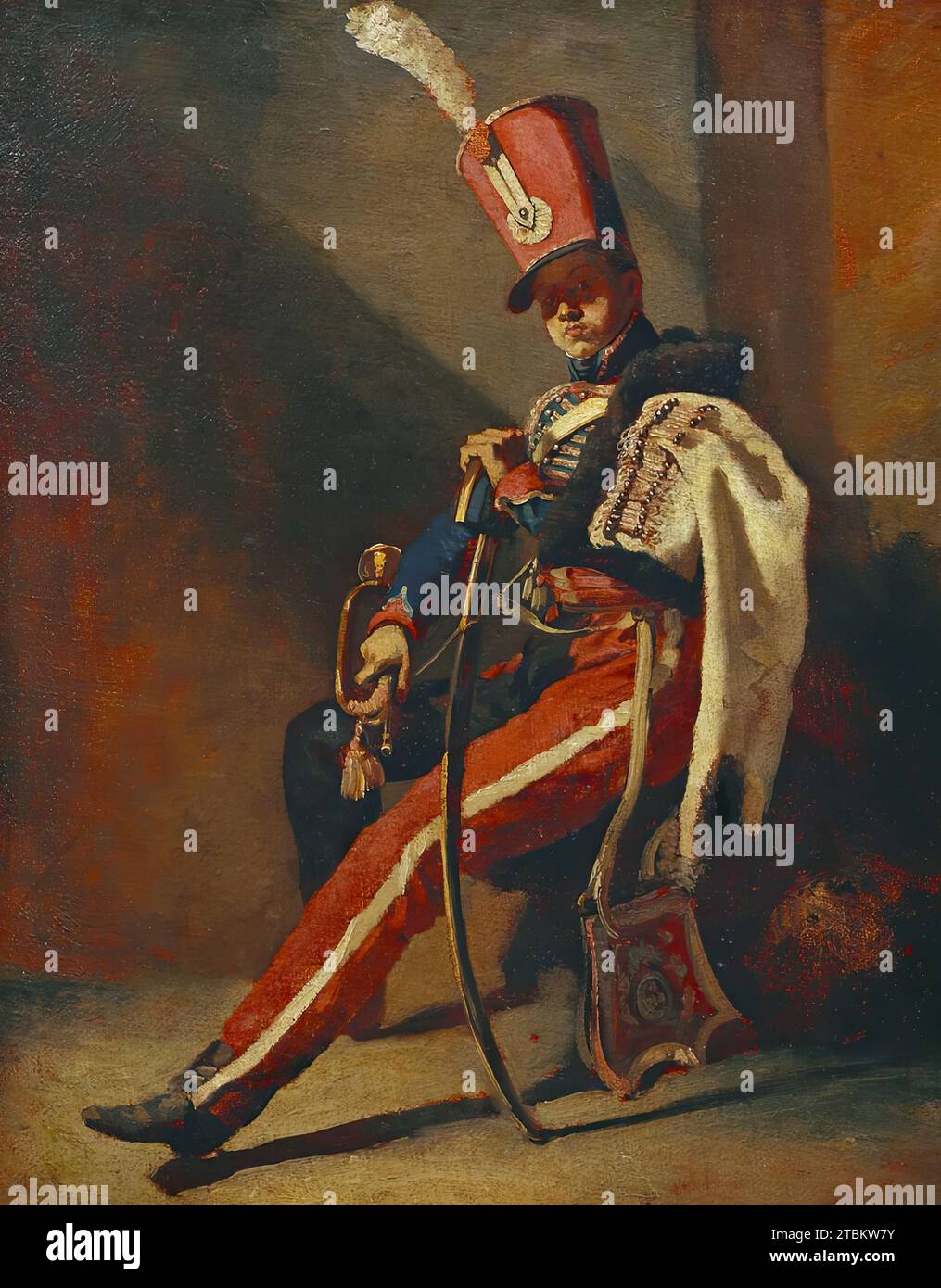 The trumpeter of the Orleans Hussars, 1813/1814 Stock Photo - Alamy