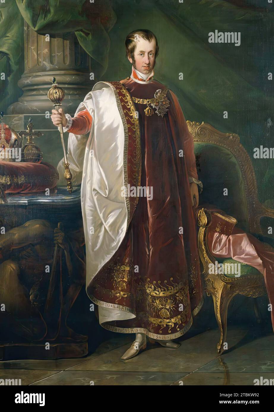 Emperor Ferdinand I in the regalia of the Order of the Golden Fleece ...