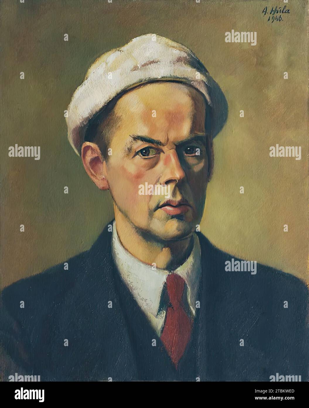 Self portrait with cap oil canvas hi-res stock photography and images ...