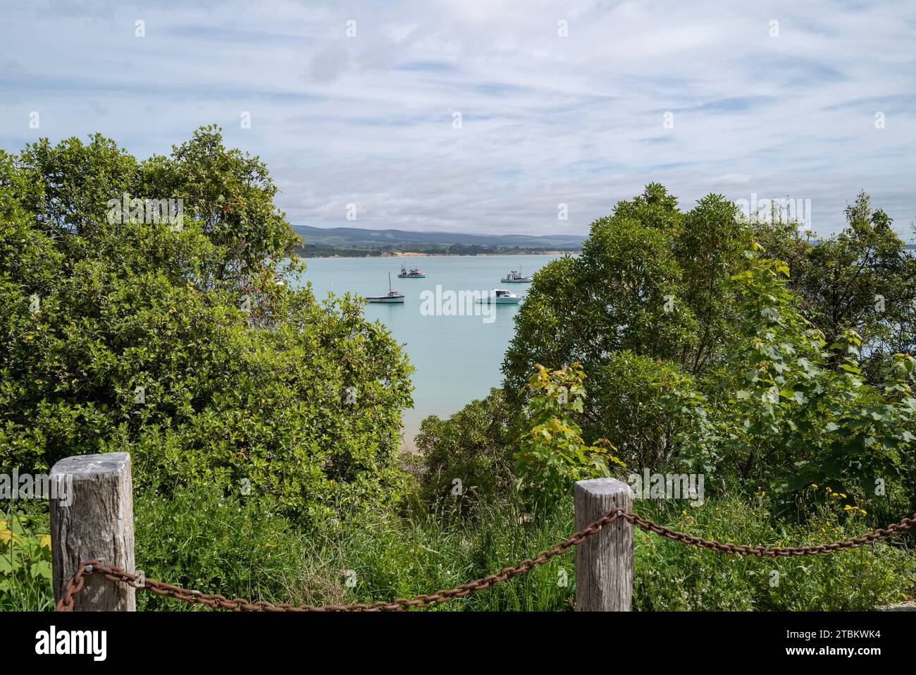 Road trip around the South Island of New Zealand. Moeraki BVillage ...
