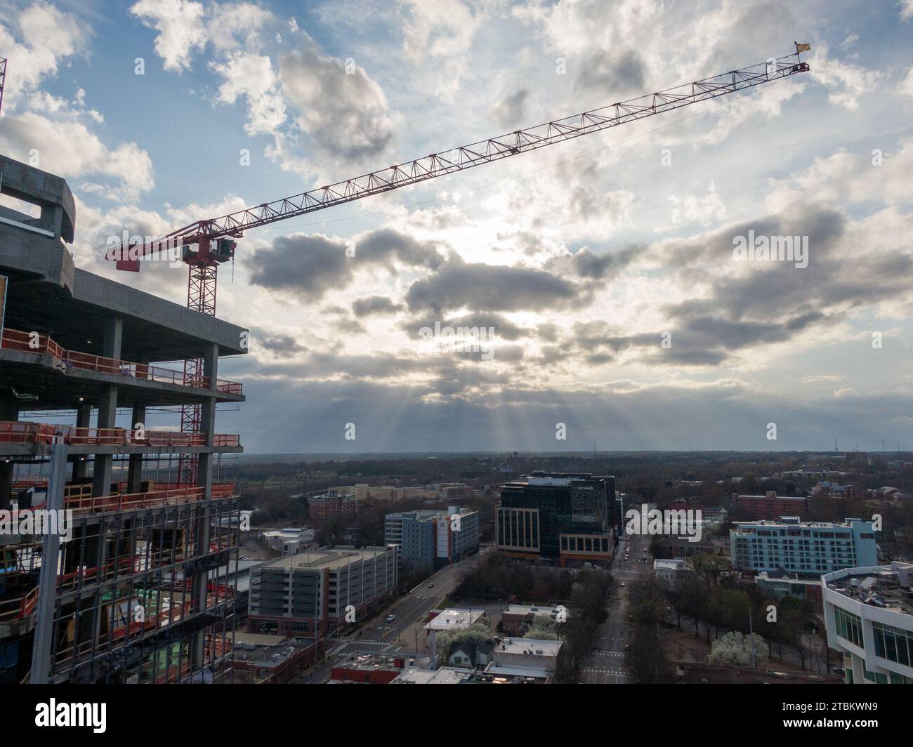 Drone images of raleigh skyline hi-res stock photography and images - Alamy