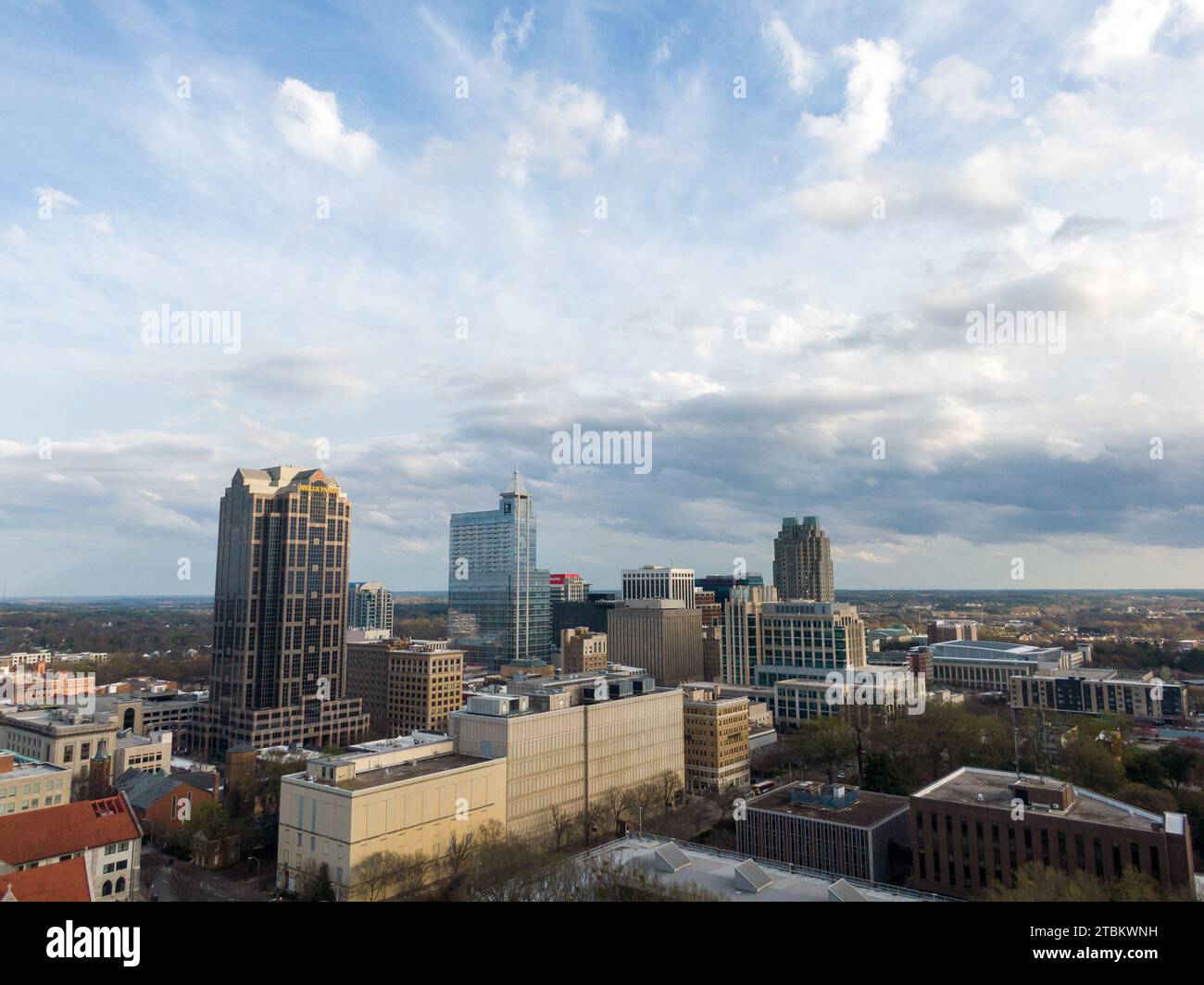Drone images of raleigh skyline hi-res stock photography and images - Alamy