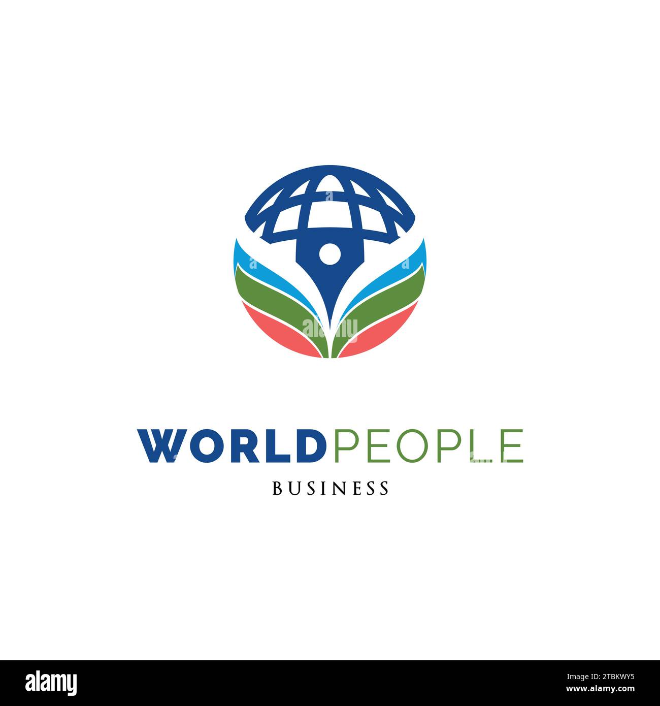 World People Icon Logo Design Template Stock Vector Image & Art - Alamy