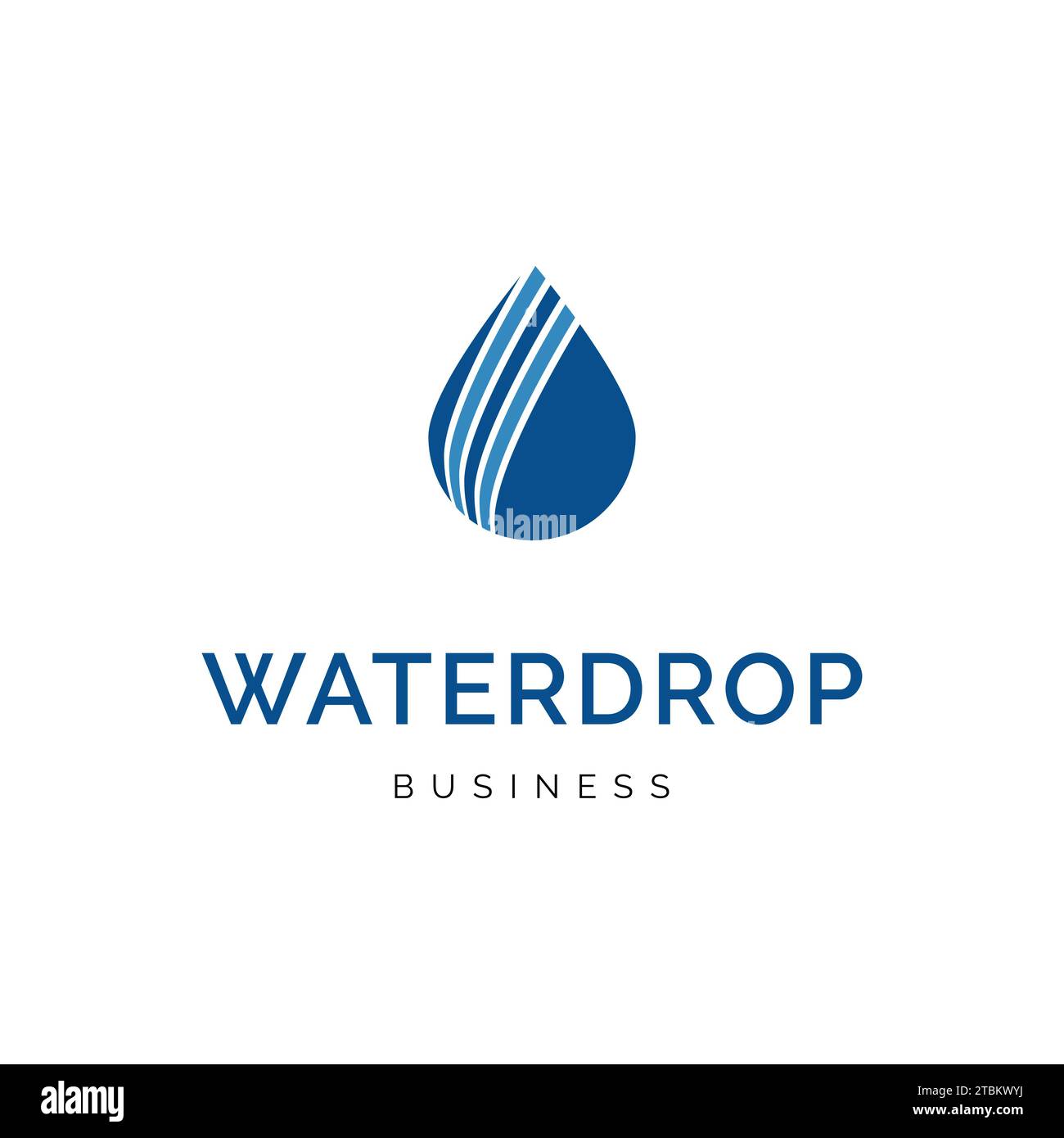 Raindrop logo template hi-res stock photography and images - Alamy