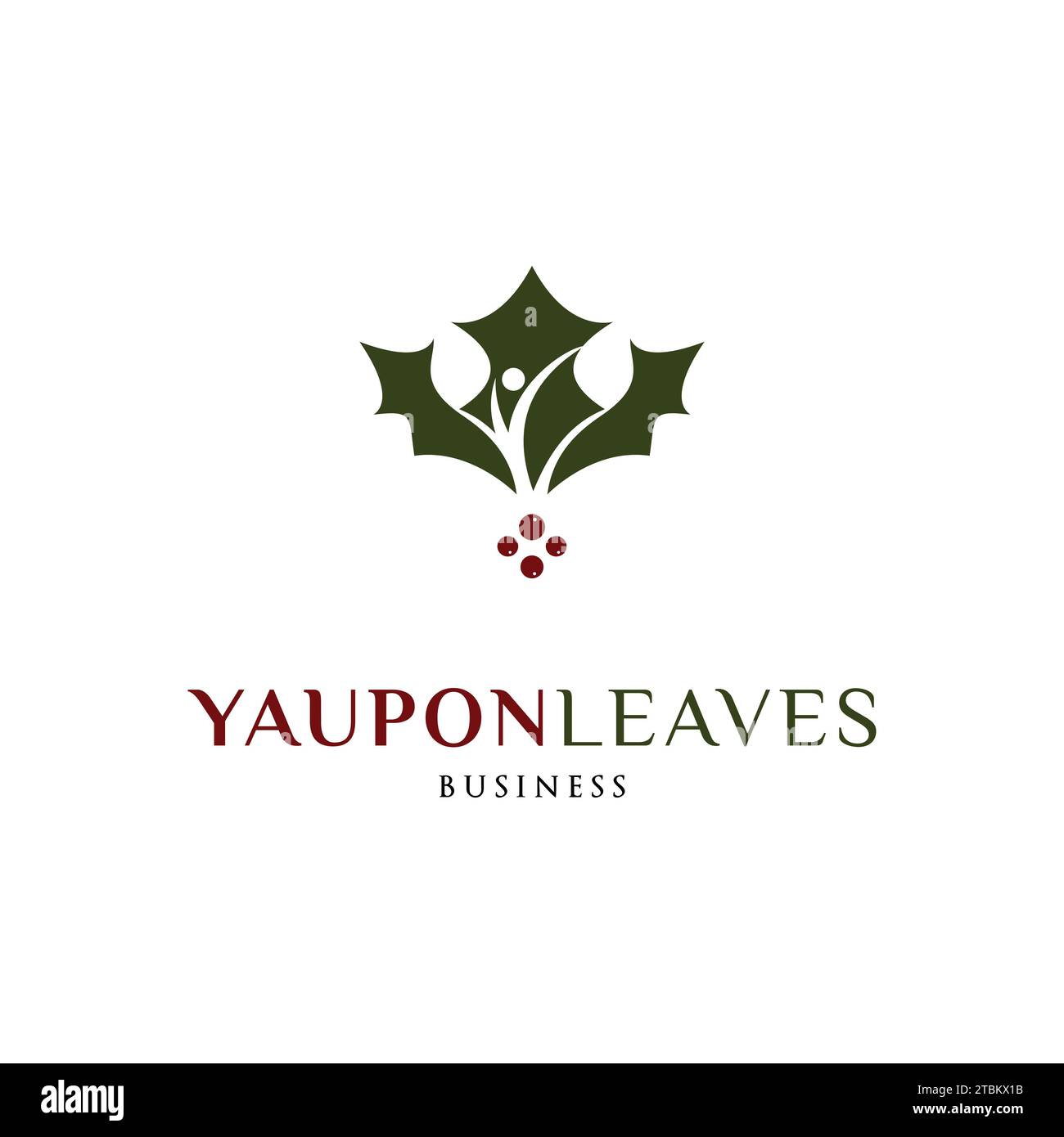 Yaupon Leaves People Icon Logo Design Template Stock Vector Image & Art ...