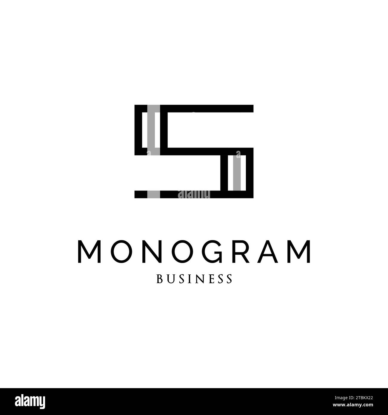 Triplicate initials letter s monogram logo design inspiration Stock ...