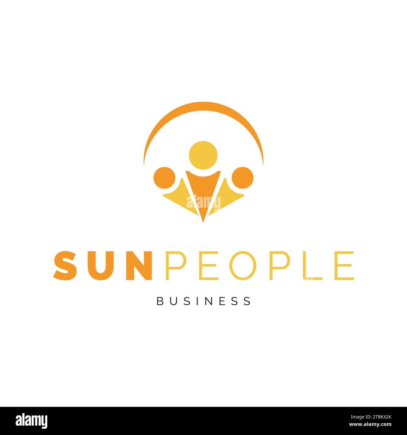 Sun people icon logo design inspiration Stock Vector Image & Art - Alamy